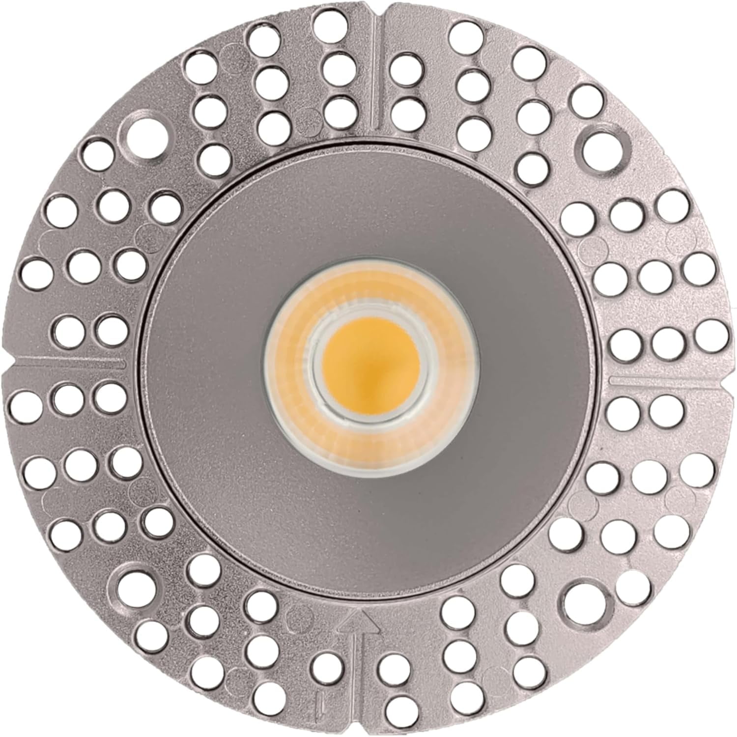 Perlglow 3 inch Trimless Round Nickel Downlight Luminaire, LED Recessed ...
