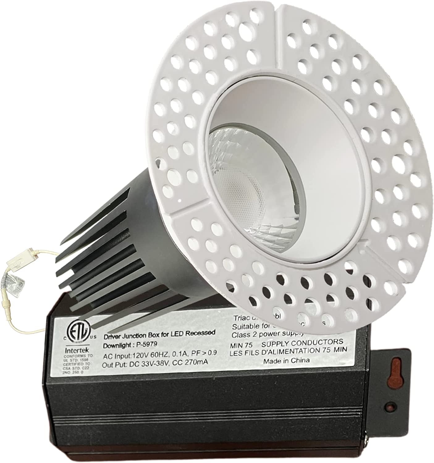 Perlglow 3 inch Trimless Round White Downlight Luminaire High Output ...