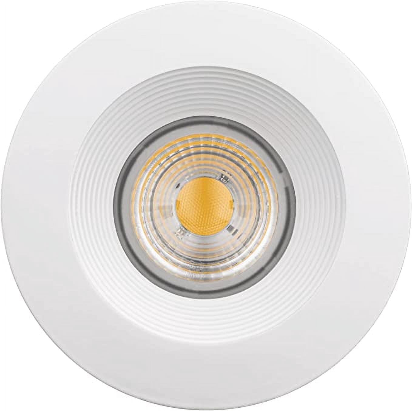 Perlglow 4" Baffle Round White 15W ‎1100 Lumens 5CCT Recessed Light ...