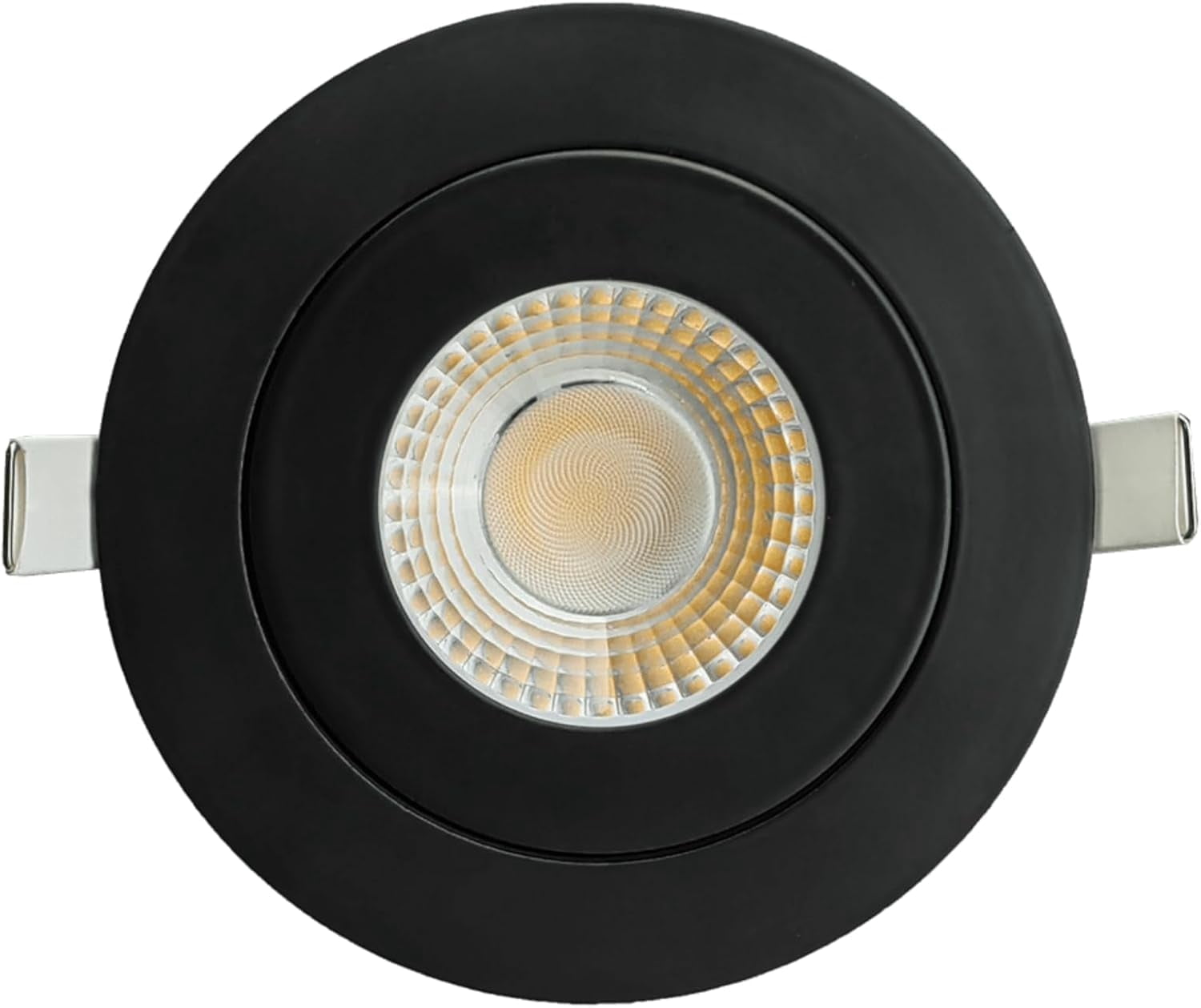 Perlglow 4 Inch Gimbal Round Black Downlight Luminaire LED Recessed ...