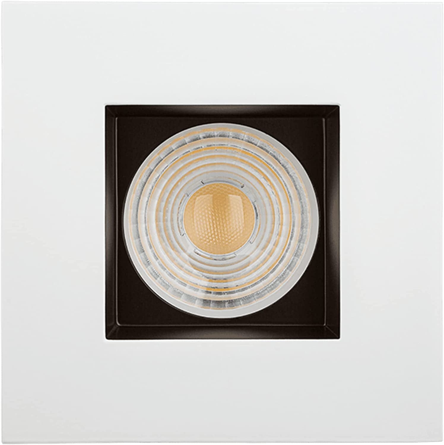 Perlglow 4" Square Two-Tone 23W ‎1800 Lumens 5CCT Recessed Light ...