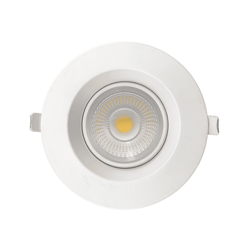 Perlglow 4 inch Gimbal Round White Downlight Luminaire, High-Output ...
