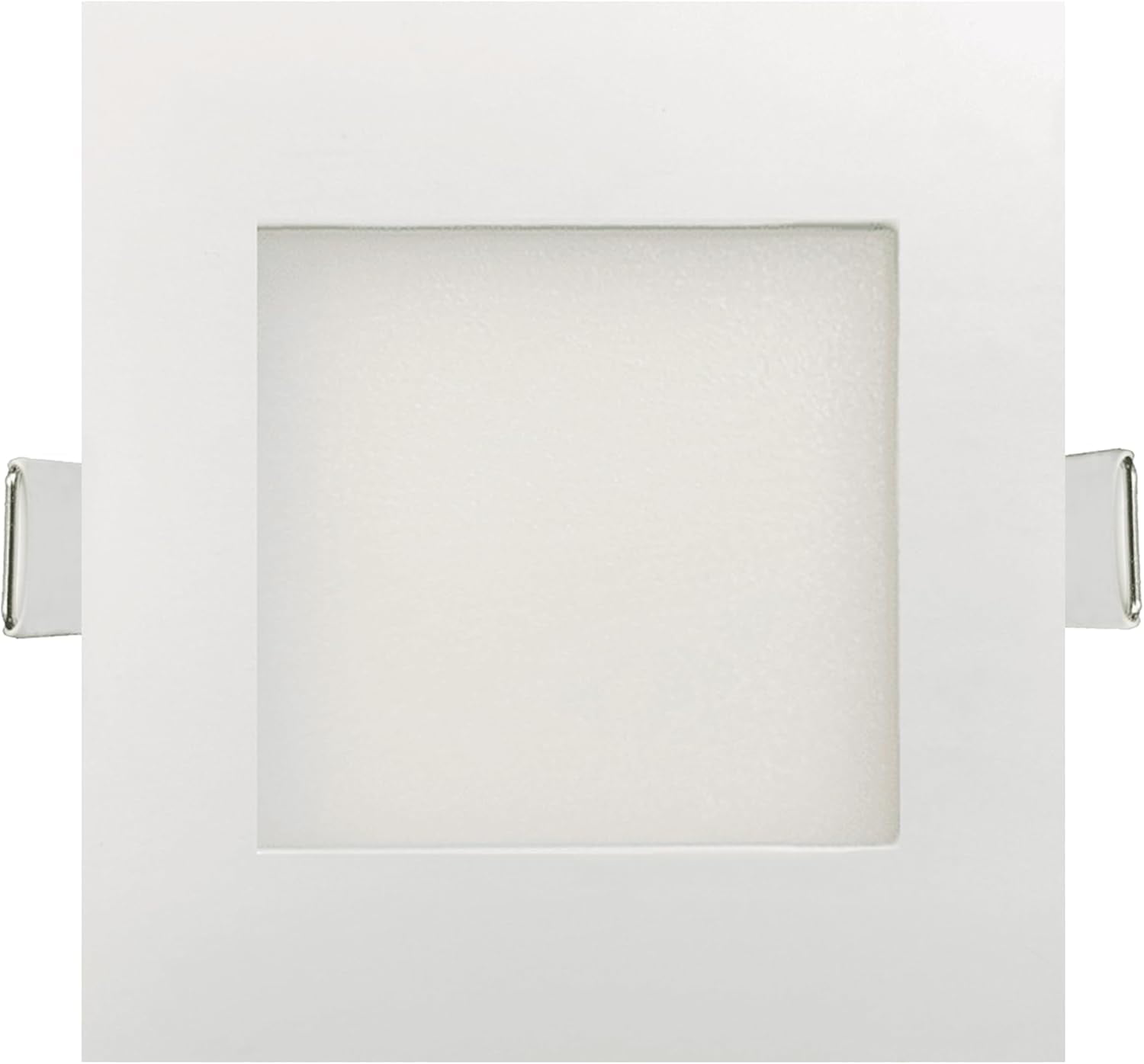 Perlglow 4 inch Slim Square White Downlight Luminaire, Fire Rated ...