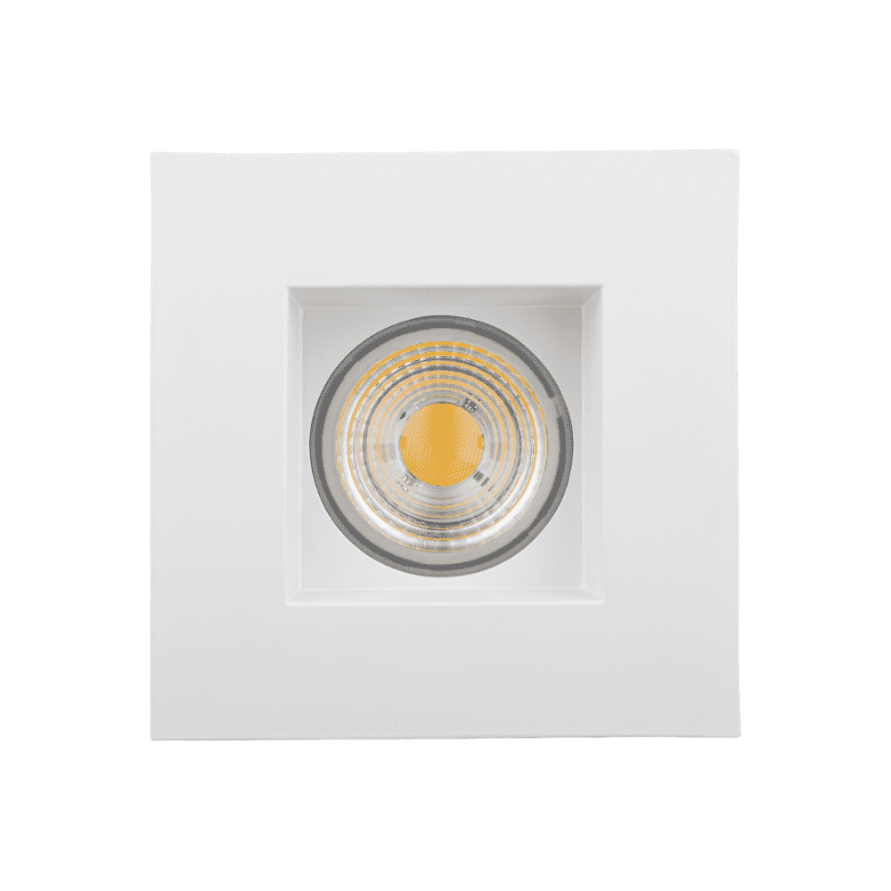 Perlglow 4 inch Square Smooth White Downlight Luminaire, LED Recessed ...