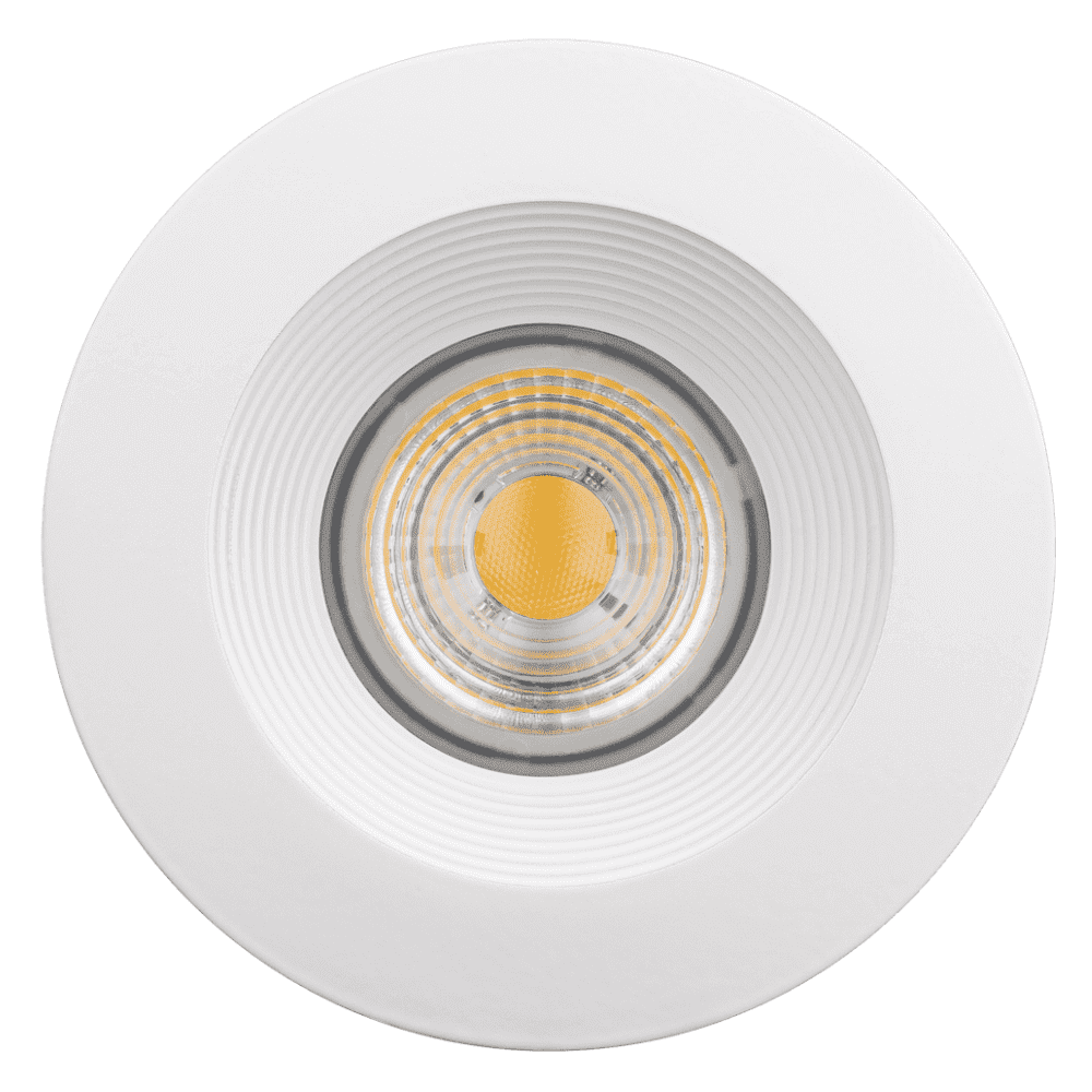 Perlglow 4 inch Square White Baffle Downlight Luminaire, LED Recessed ...