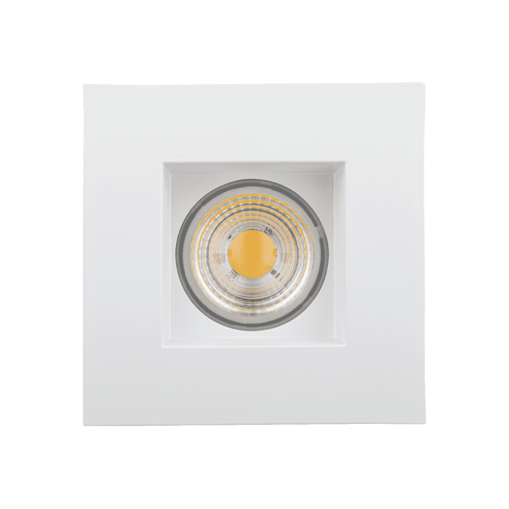 Perlglow 4 inch Square White Smooth Downlight Luminaire, LED Recessed ...