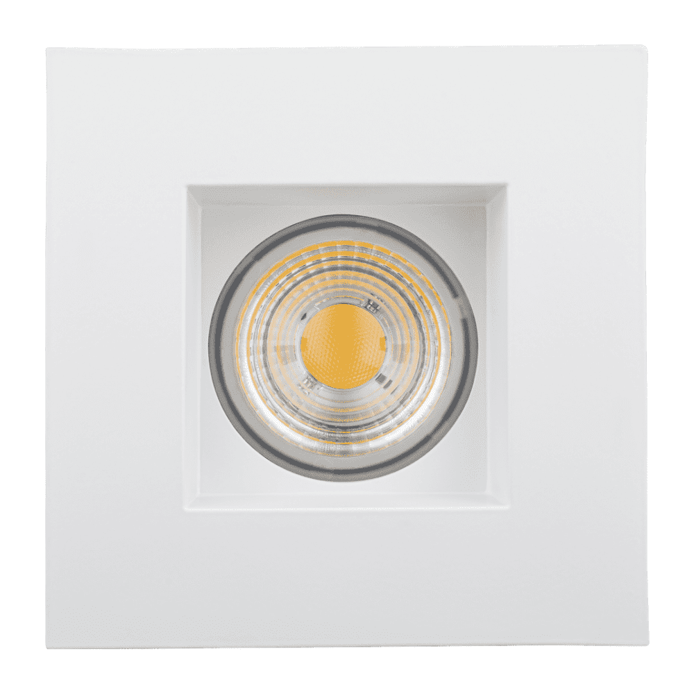 Perlglow 4 inch Square White Smooth Downlight Luminaire, LED Recessed ...
