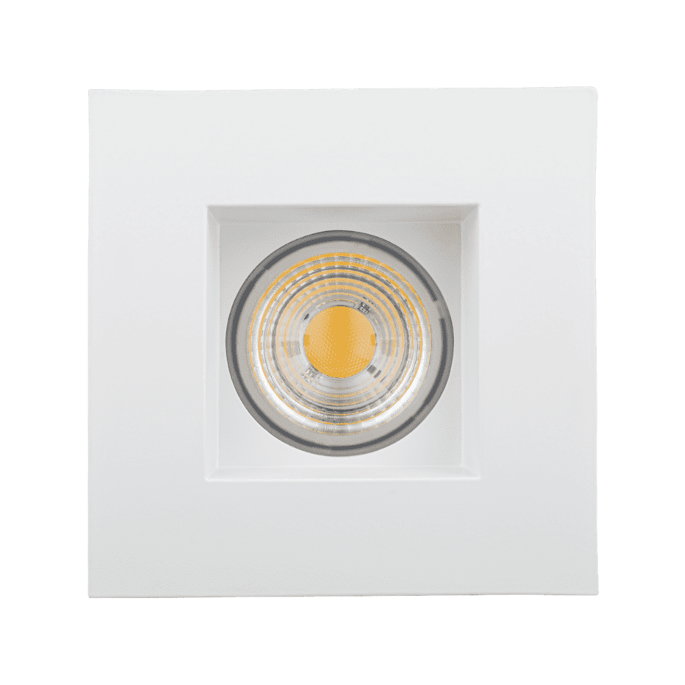 Perlglow 4 inch Square White Smooth Downlight Luminaire, LED Recessed ...