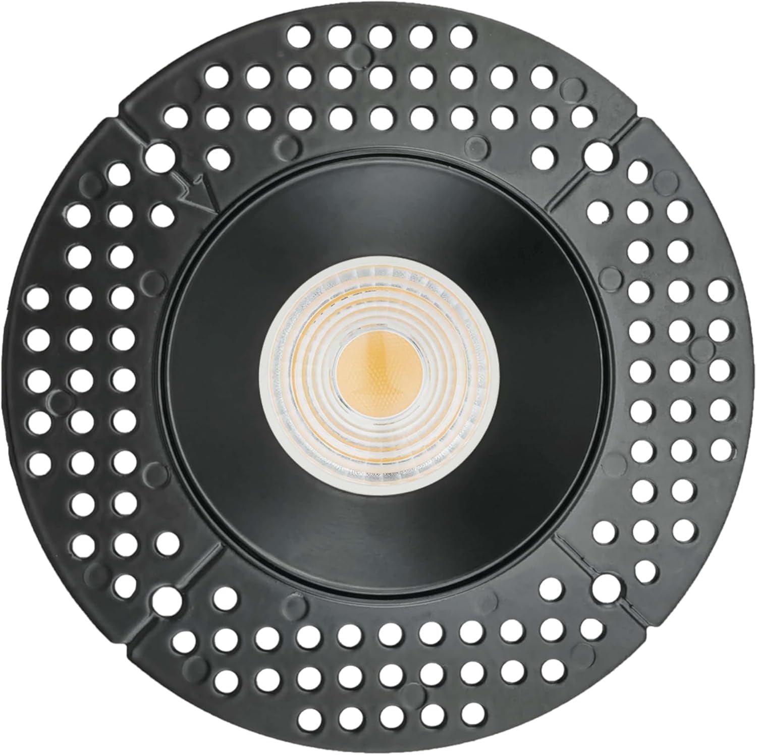 Perlglow 4 inch Trimless Round Black High Output Downlight Luminaire ...
