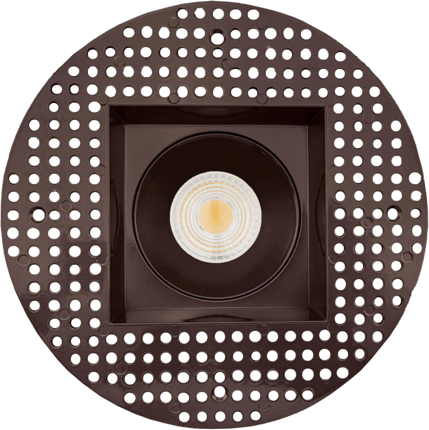 Perlglow 4 inch Trimless Square Bronze High Output Downlight Luminaire ...