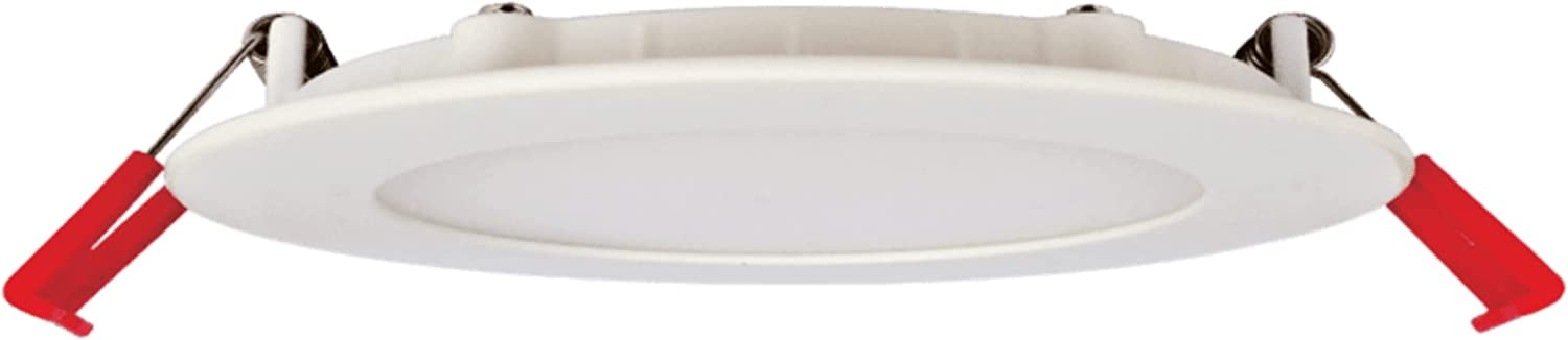 Perlglow 5 inch Slim Round Downlight Luminaire, White Finish, Wafer LED ...