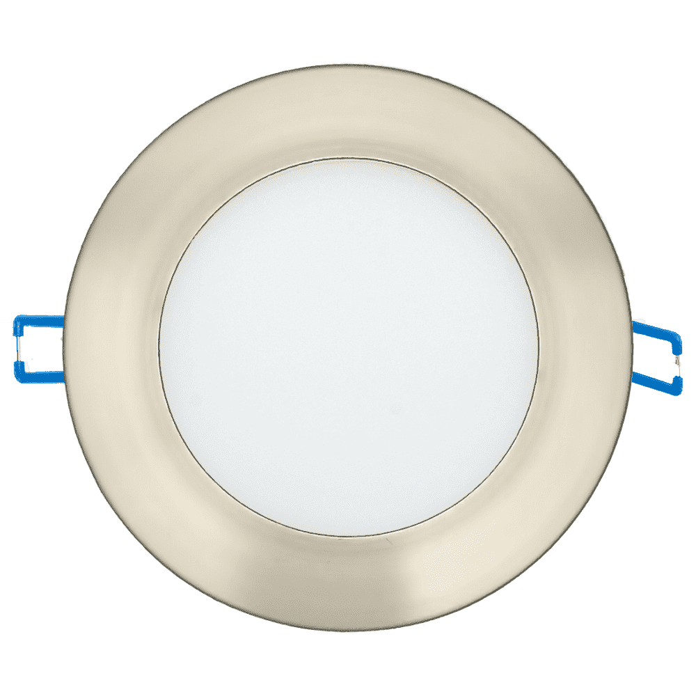 Perlglow 5 inch Slim Ultra-Thin Round Downlight Luminaire, Brushed ...