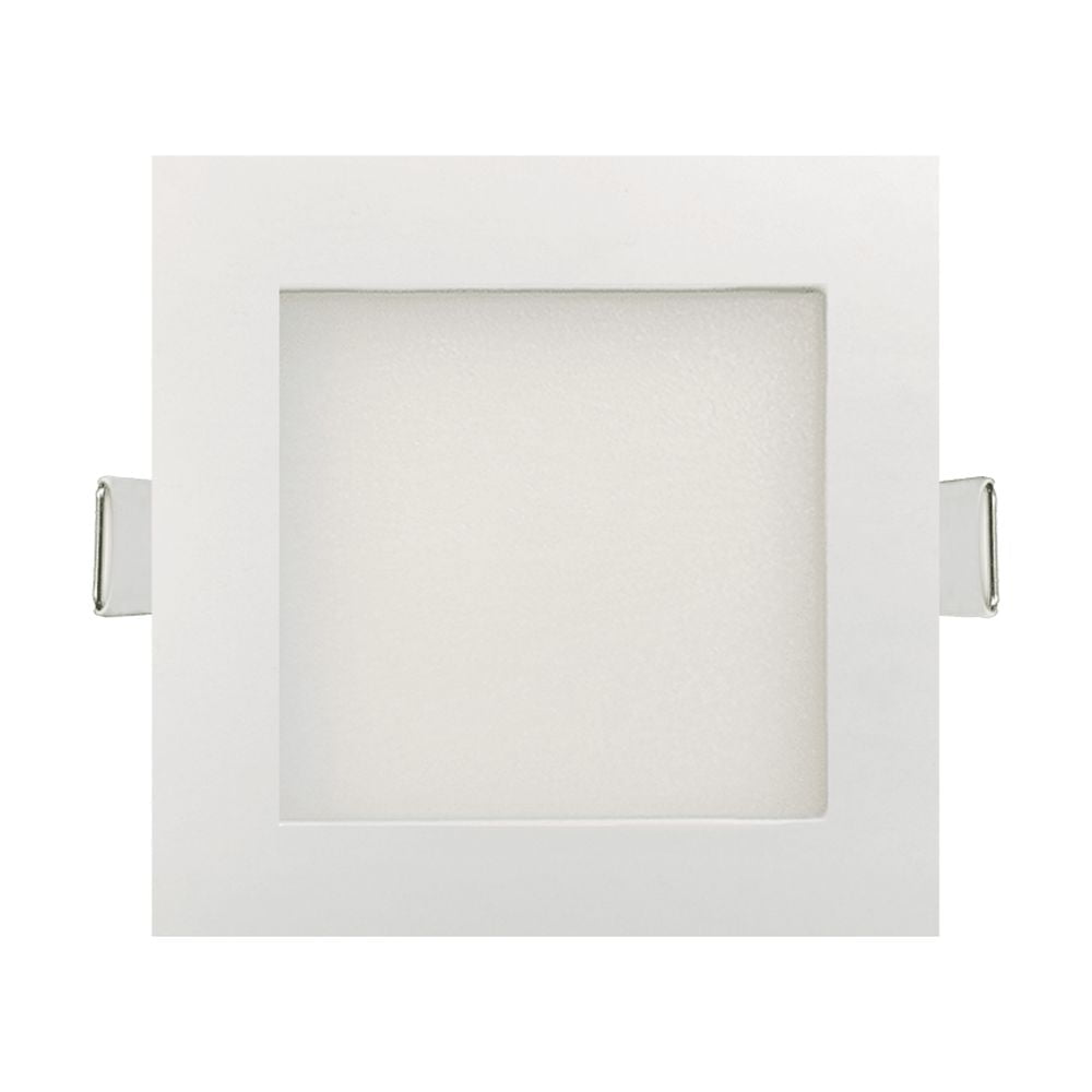 Perlglow 6 inch Slim Square White Downlight Luminaire, Fire Rated ...