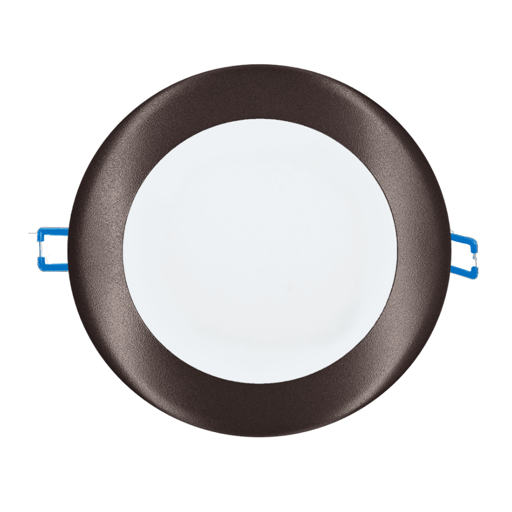 Perlglow 6in Slim Ultra-Thin Round Downlight Luminaire, Bronze Finish ...