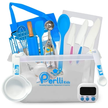 WeeSprout Little Chef Kids Cooking & Baking Set, 14 Piece Cooking Set ...