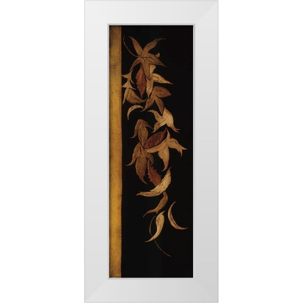 Perlmutter, Jennifer 9x18 White Modern Wood Framed Museum Art Print Titled - Black Shinwa II ...