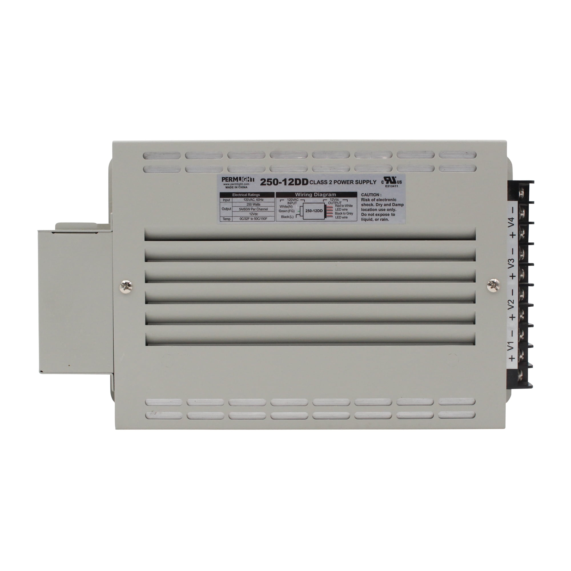 PermLight 250-12DD 4-Channel LED Power Supply Driver, 250W at 12Vdc ...