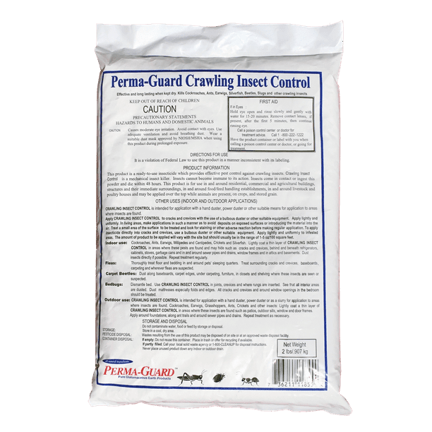 Perma Guard Crawling Insect Control Diatomaceous Earth Powder / 2 Pound ...