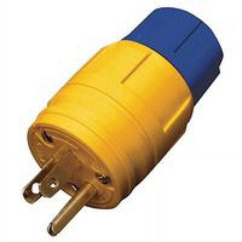 Ericson 1510-PW6P Plug, Perma-Tite, NEMA 5-15, 2 Pole/3 Wire Straight Blade, 15 Amp, 125V, 1 ...
