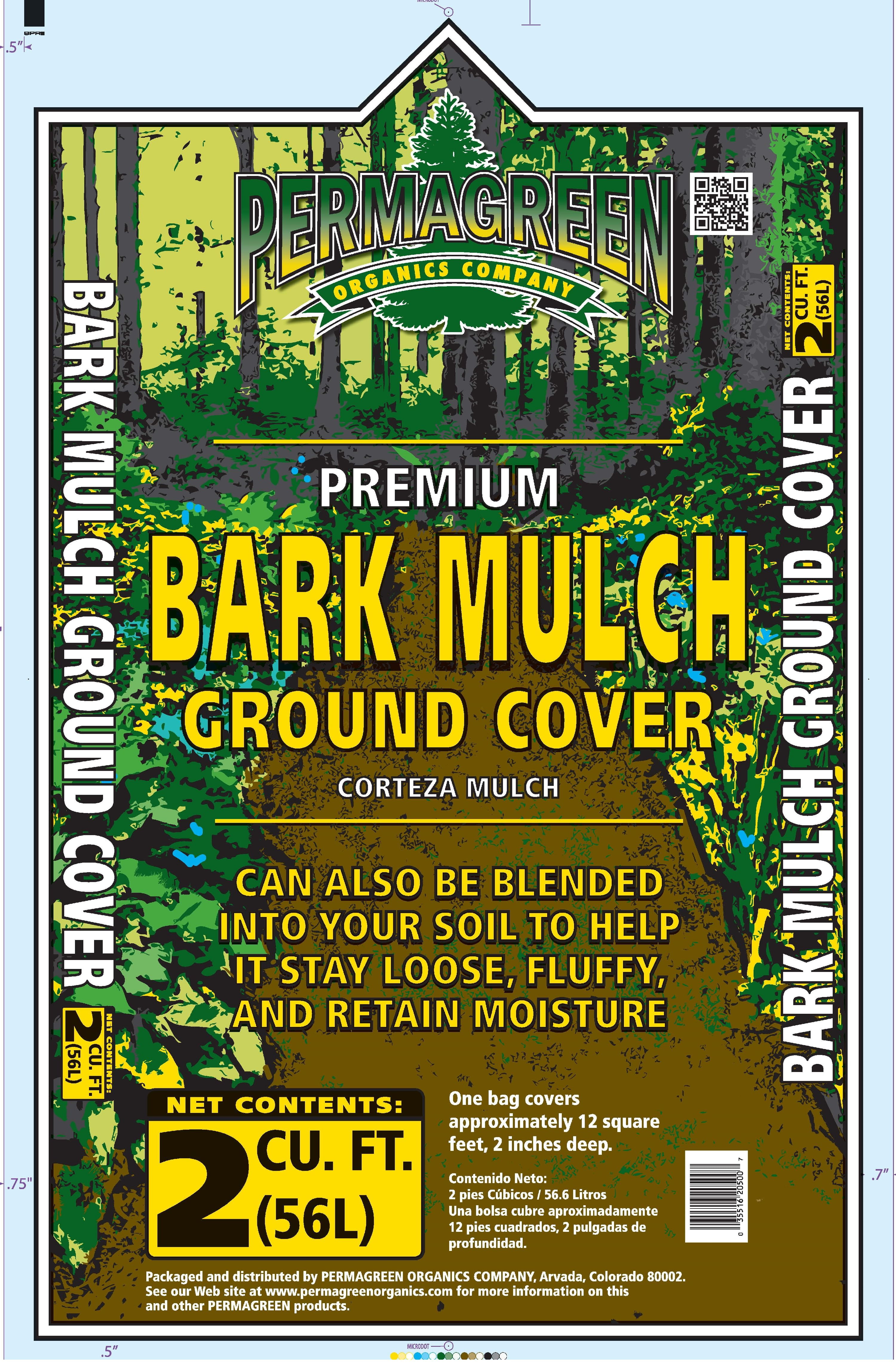 PermaGreen Pine Bark Brown Mulch Ground Cover, 2 Cu. ft. - Walmart.com