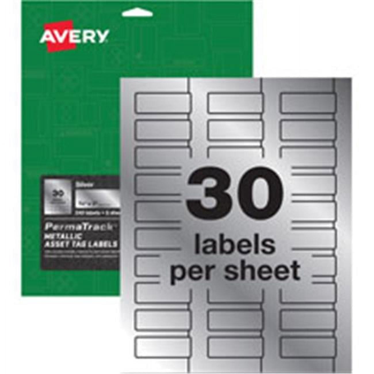 PermaTrack Metallic Silver Asset Tag Labels, Silver - Walmart.com