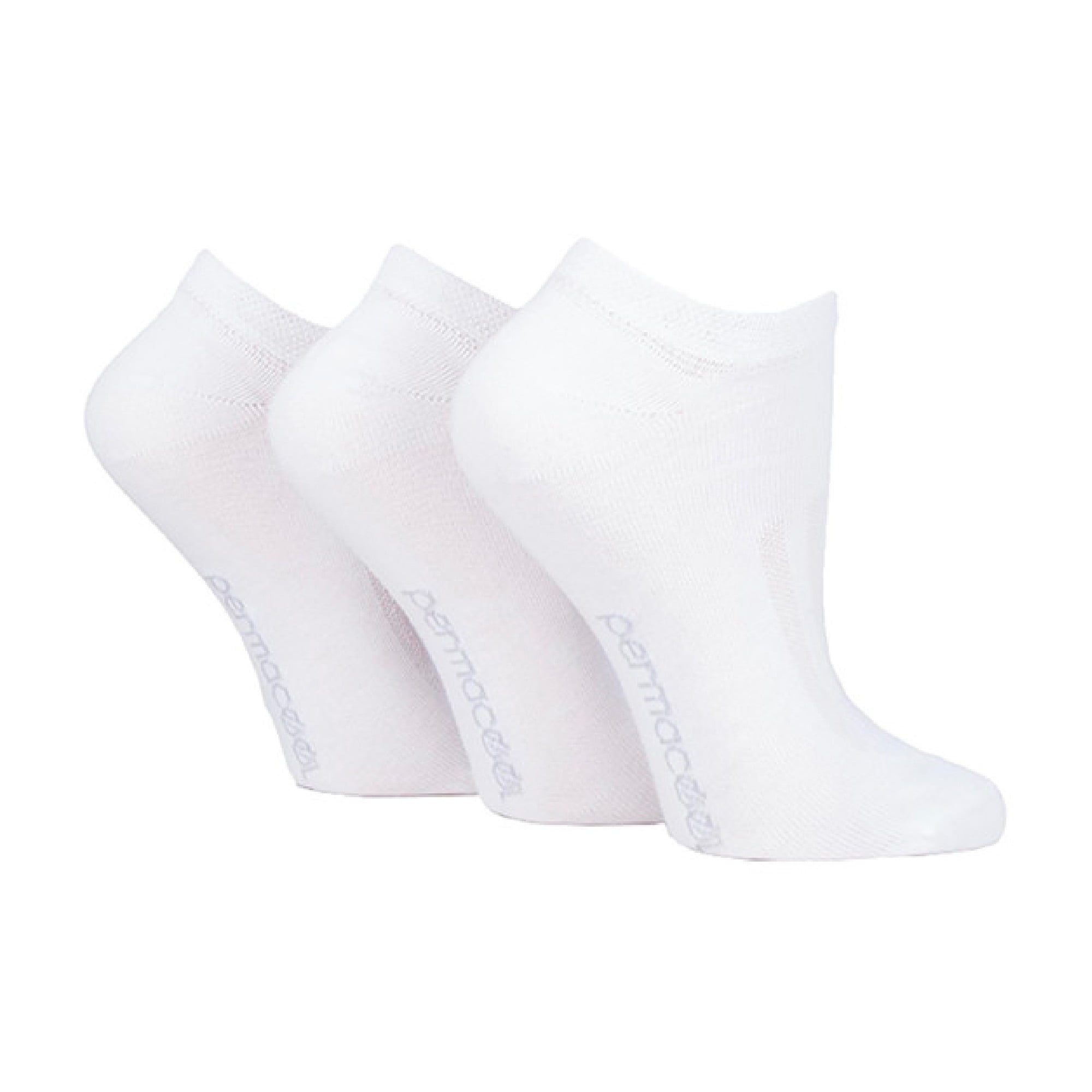 Permacool - Unisex Breathable Anti Sweat Cooling Trainer Quarter Socks ...