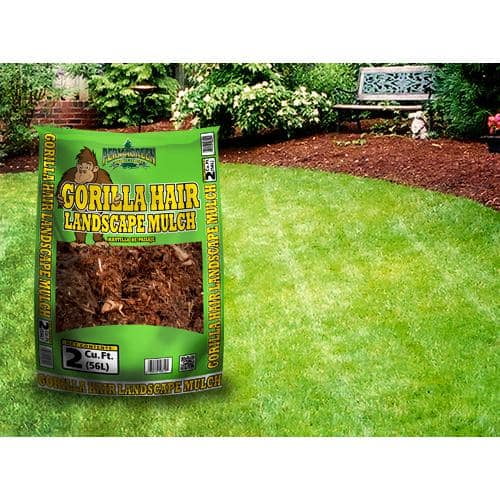 Permagreen Gorilla Hair Landscape Mulch 2 cu ft Red Fibrous Decorative ...