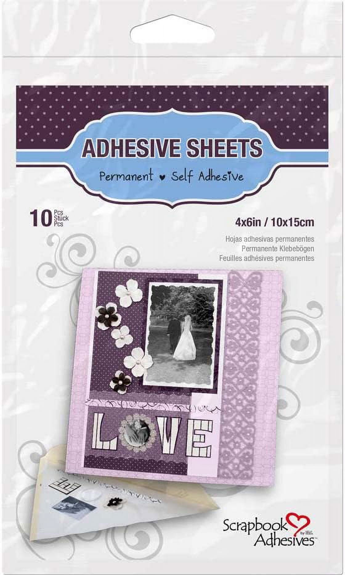 "Permanent Adhesive Sheets 10/Pkg-4""X6""" - Walmart.com