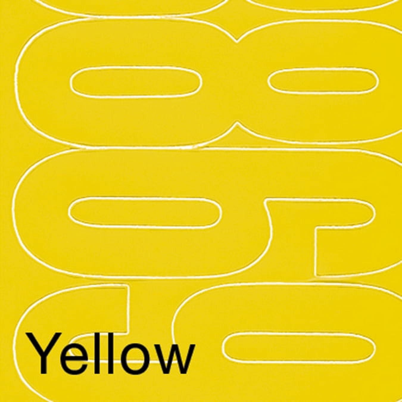 Permanent Adhesive Vinyl Numbers, 6", 48pk, Yellow - Walmart.com