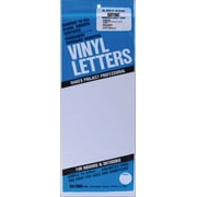 White Vinyl Numbers 6 Inch