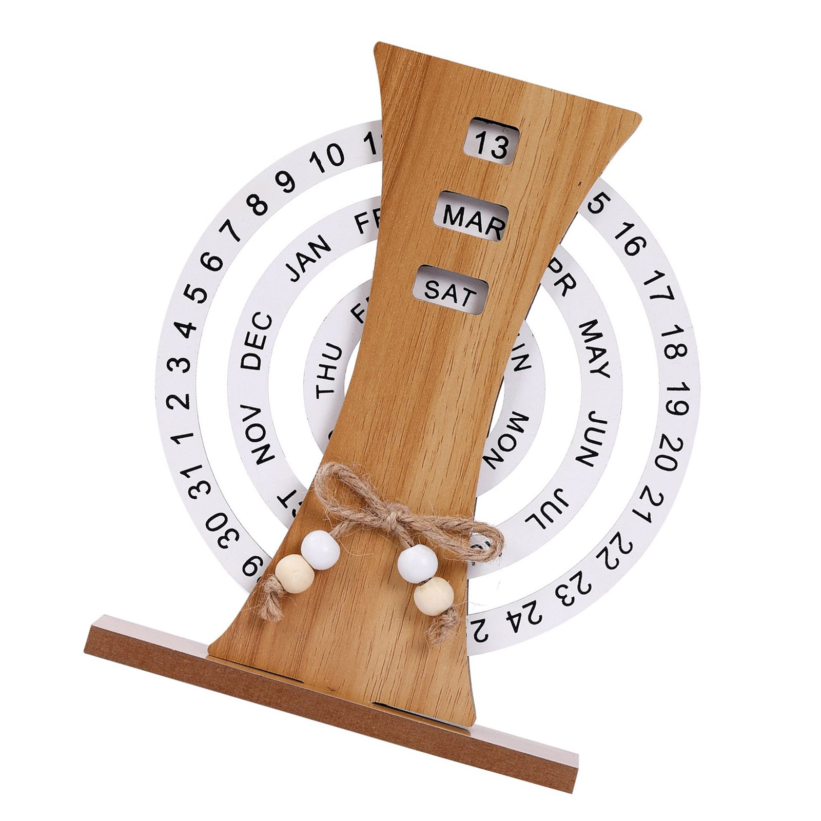 Permanent Calendar Elegant Themed Desktop Decors with Rotatable Date ...