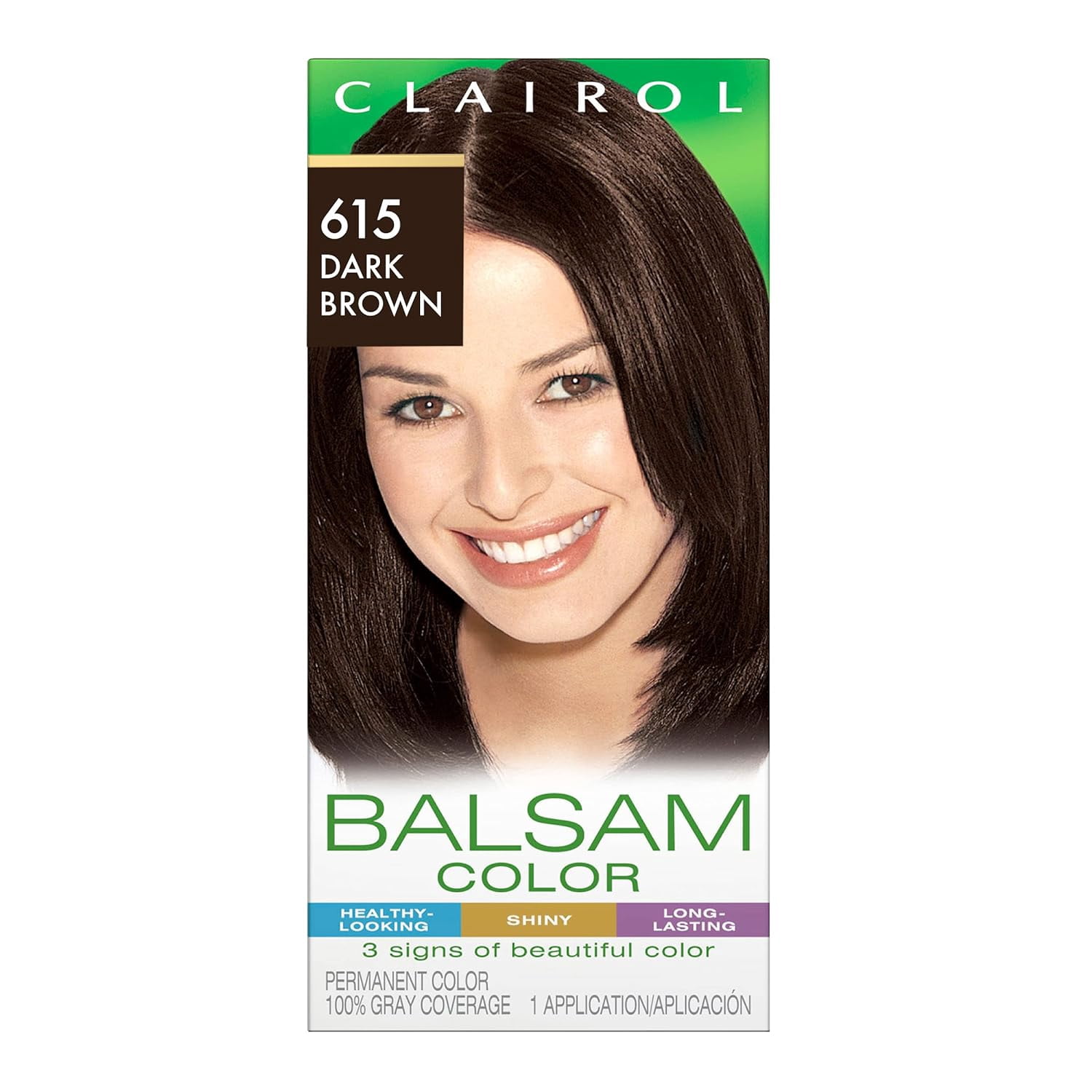 Permanent Hair Dye, 615 Dark Brown Hair Color, Pack of 1 - Walmart.com