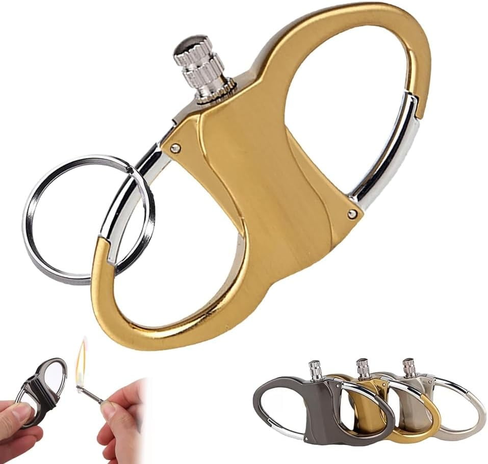 Permanent Keychain Lighter Match Strike,Outdoor Adventure Key Chain ...