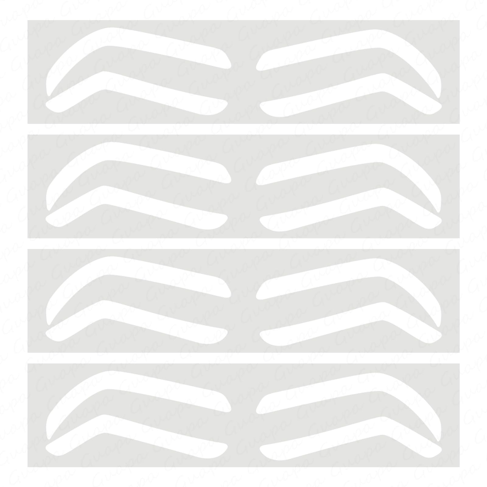 Permanent Makeup Eyebrow Auxiliary OIF8 Stickers,Airbrush Brow Stickers ...