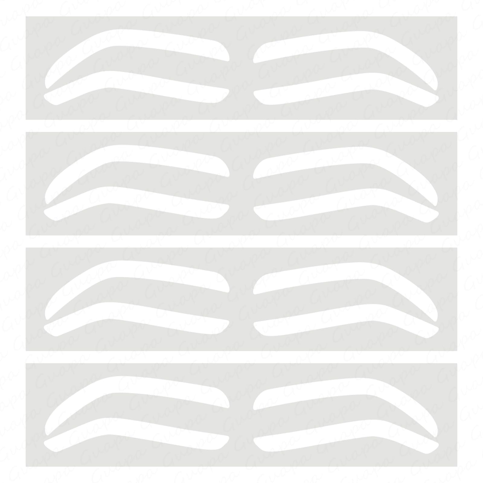 Permanent Makeup Eyebrow Auxiliary Stickers,Airbrush Brow Stickers ...