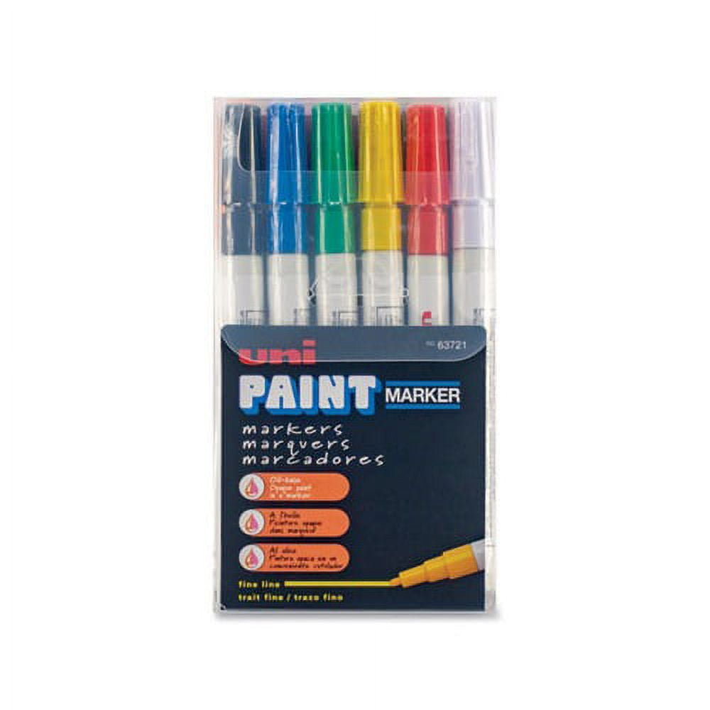 Permanent Marker Fine Bullet Tip, Assorted Colors, 12/Set - Walmart.com