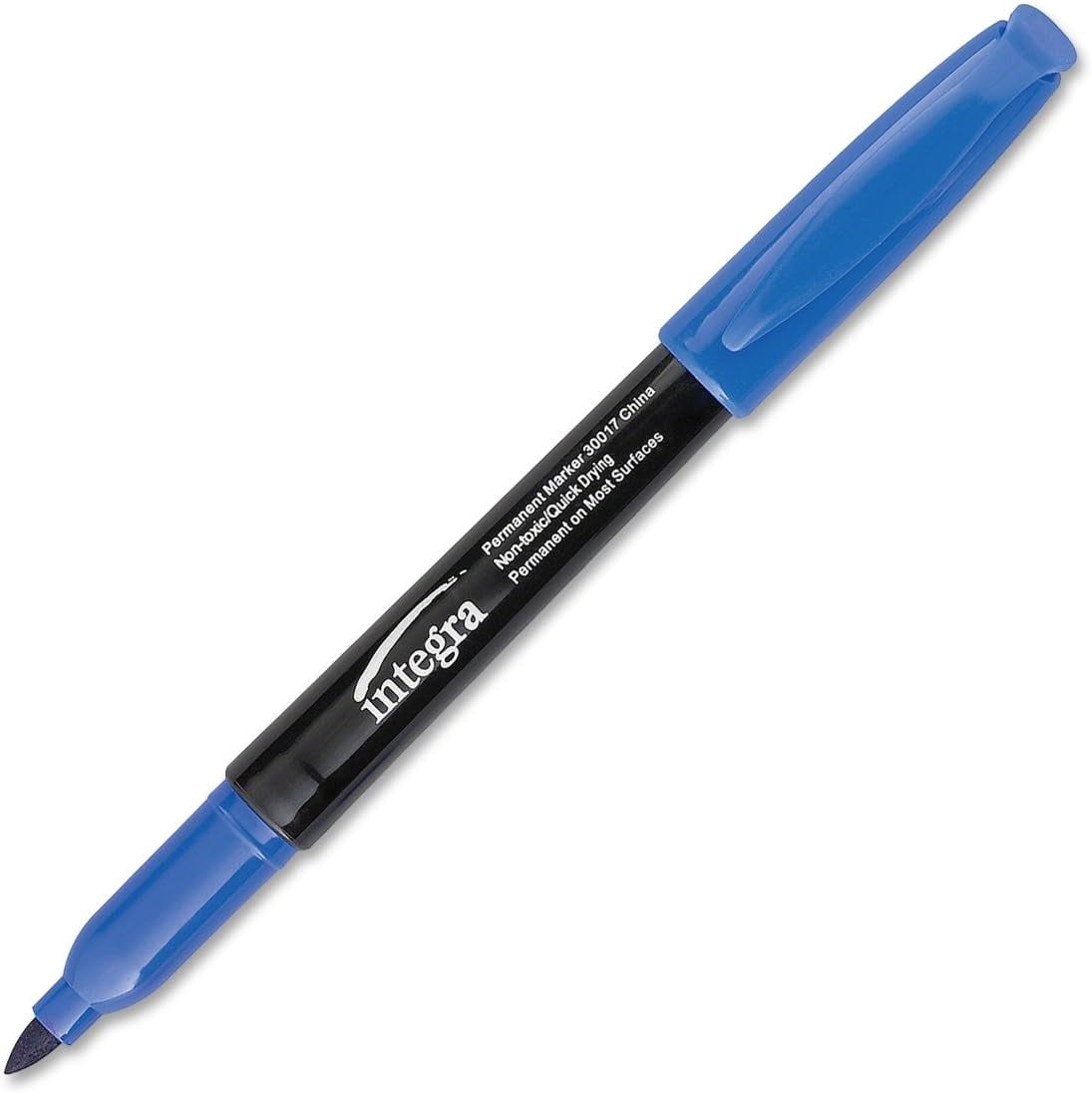 Permanent Marker, Fine Point, Fade/Water Resistant, Blue (ITA30017 ...