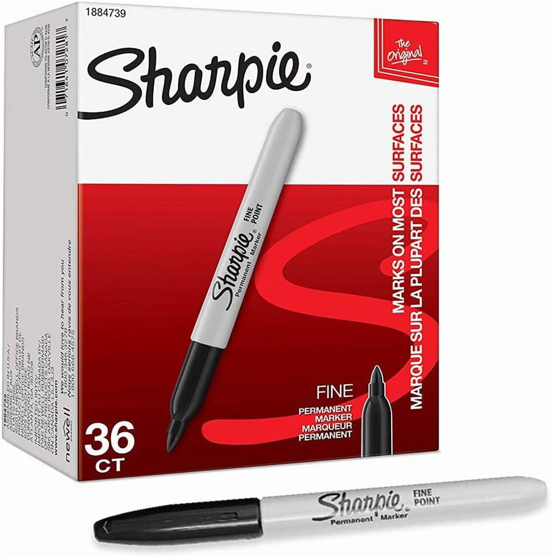 Permanent Marker Fine Point,Fine Point Black Permanent Marker Quick ...