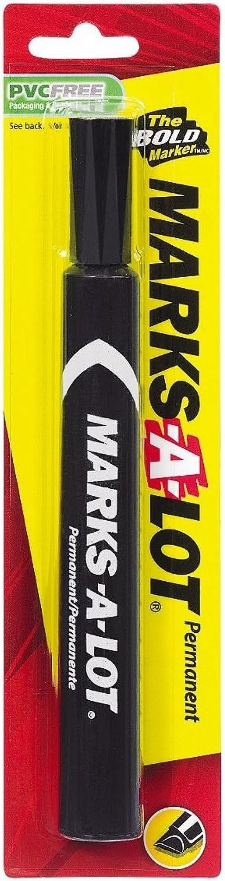 Permanent Marker, Large, Chisel Tip, Nontoxic, 1 per Pack, Black [Set ...