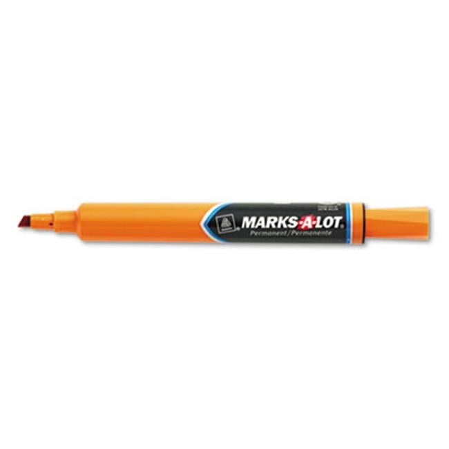 Permanent Marker Large Chisel Tip Orange Dozen - Orange - Walmart.com