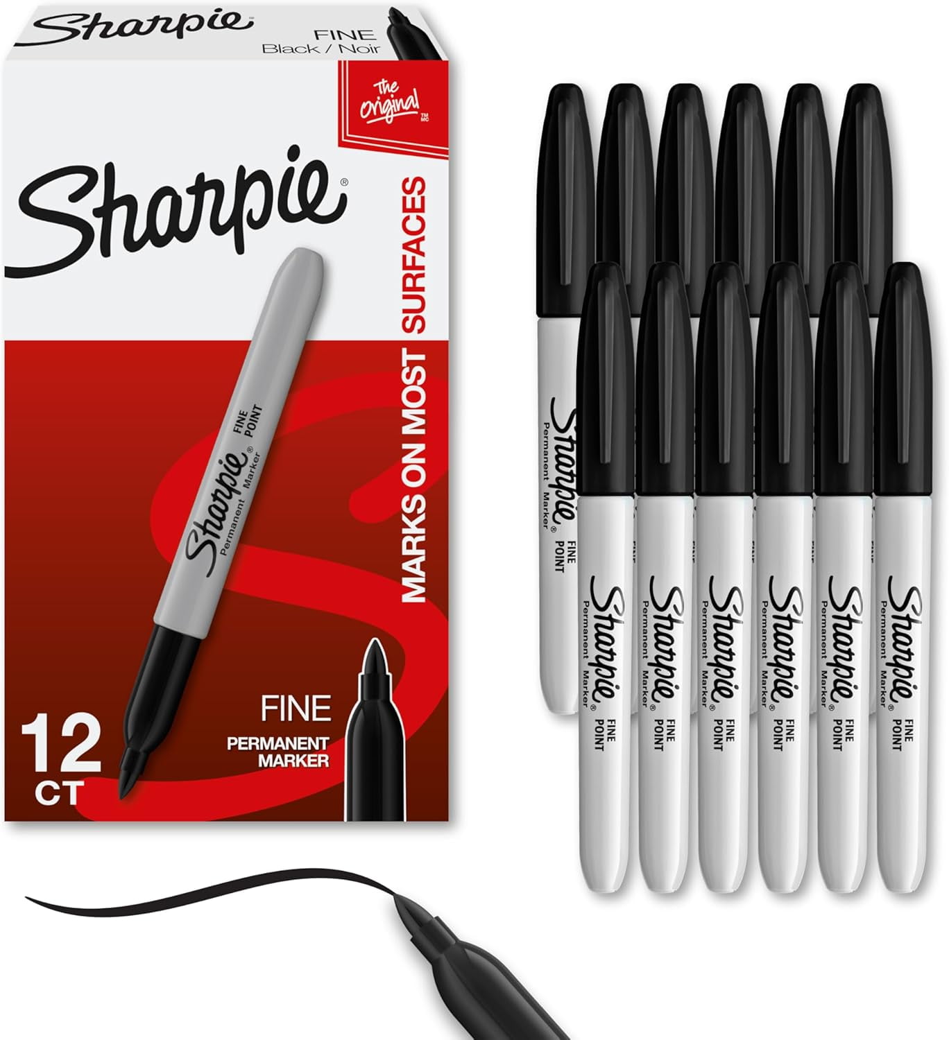 Permanent Markers Set Quick Drying And Fade Resistant Fine Point Marker ...