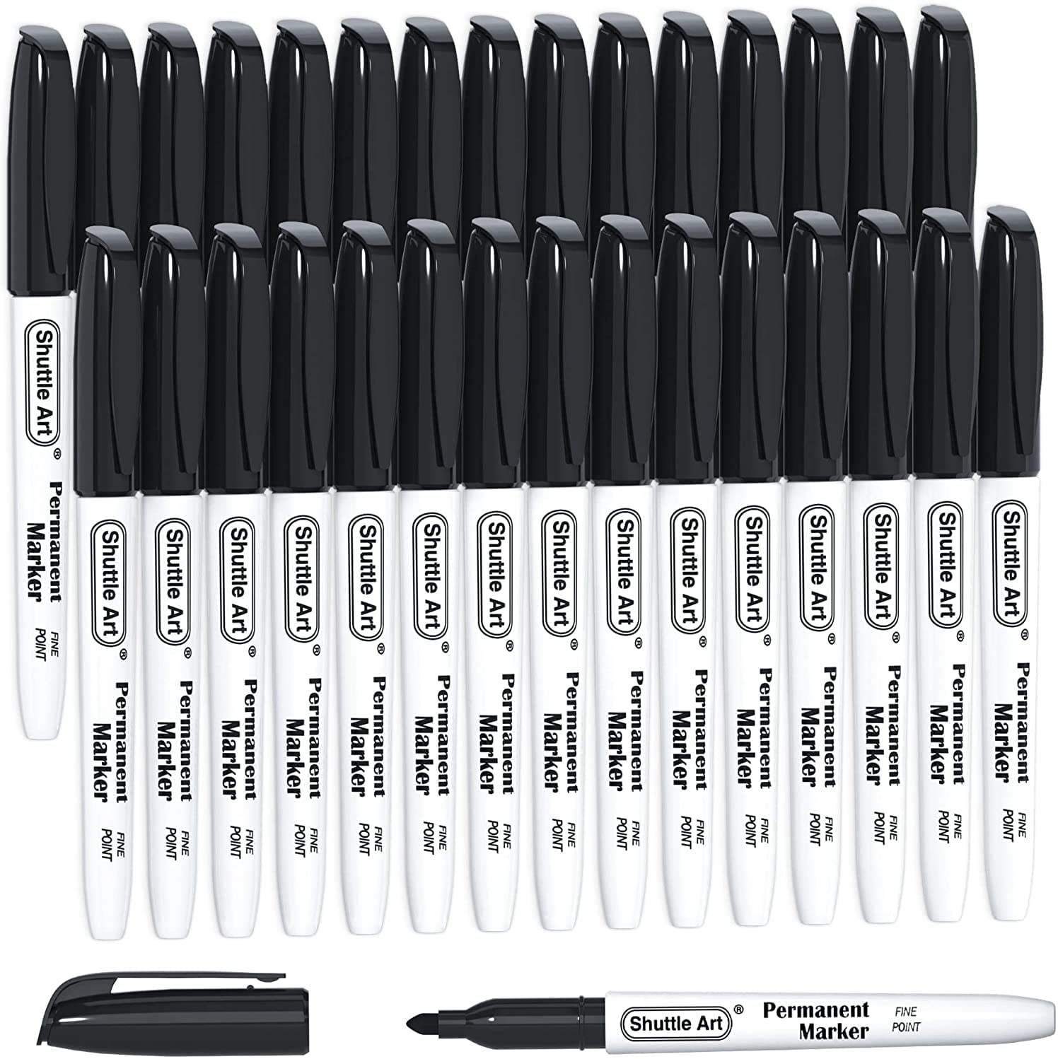Avery Marks A Lot Permanent Markers, Large Desk-Style Size, Chisel Tip ...