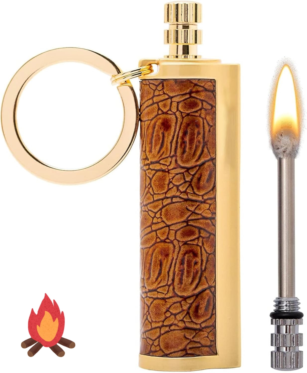 Permanent Matches Metal Match, Reusable 10000 Times Survival Fire Starter Lighter Matchstick ...