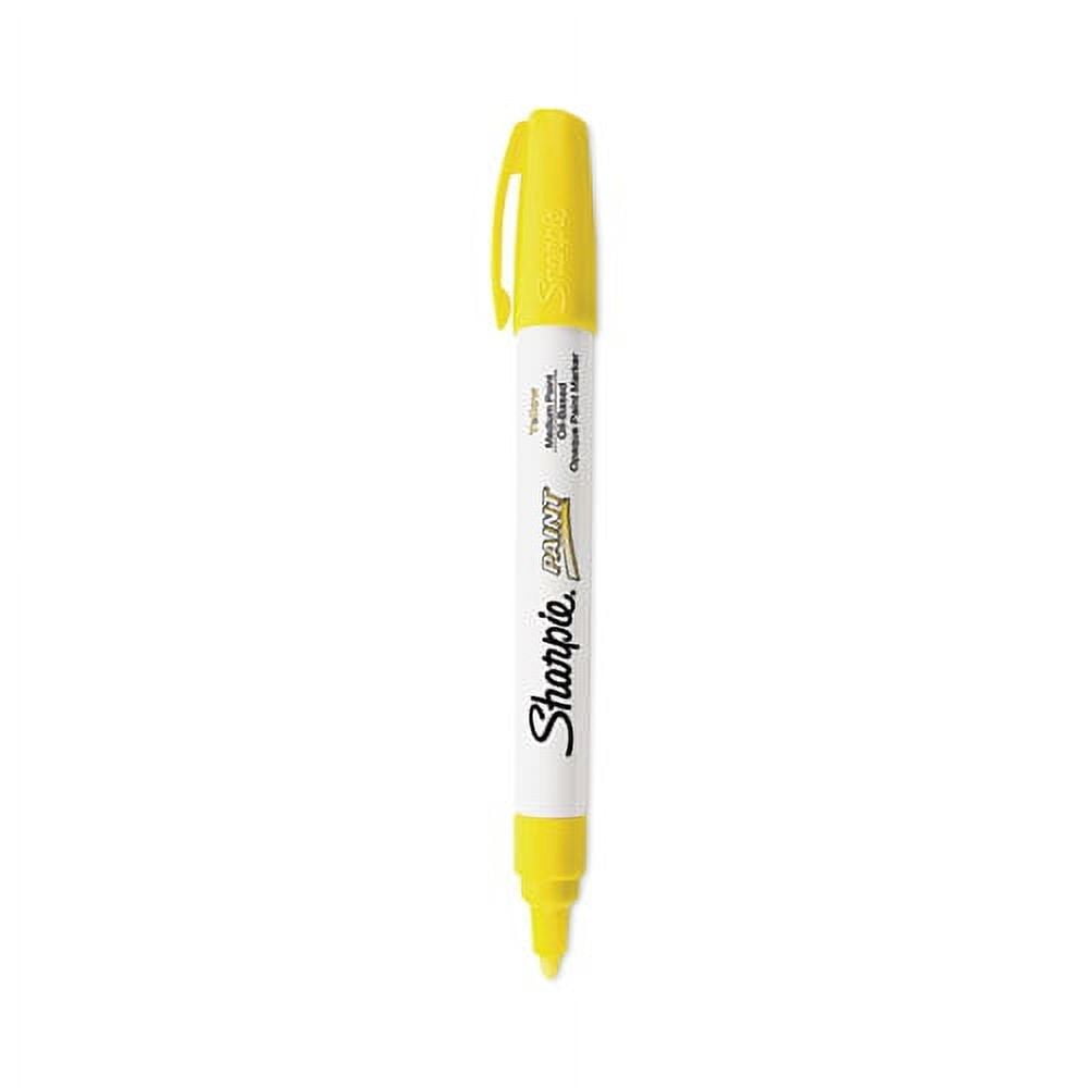 Permanent Paint Marker, Medium Bullet Tip, Yellow | Bundle of 10 Each ...