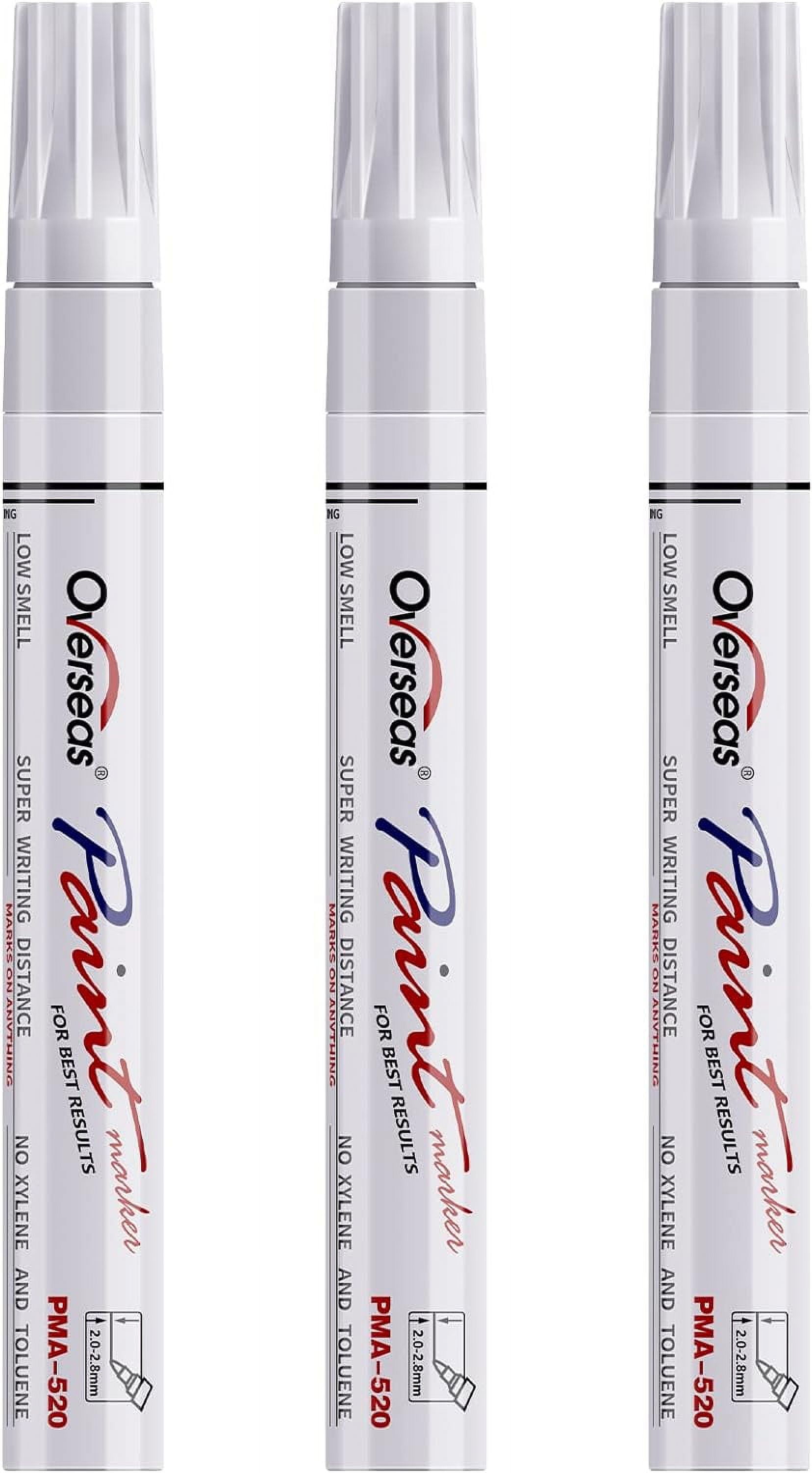 Permanent Paint Markers Pens - 3 Pack White Oil Based Paint Pens ...