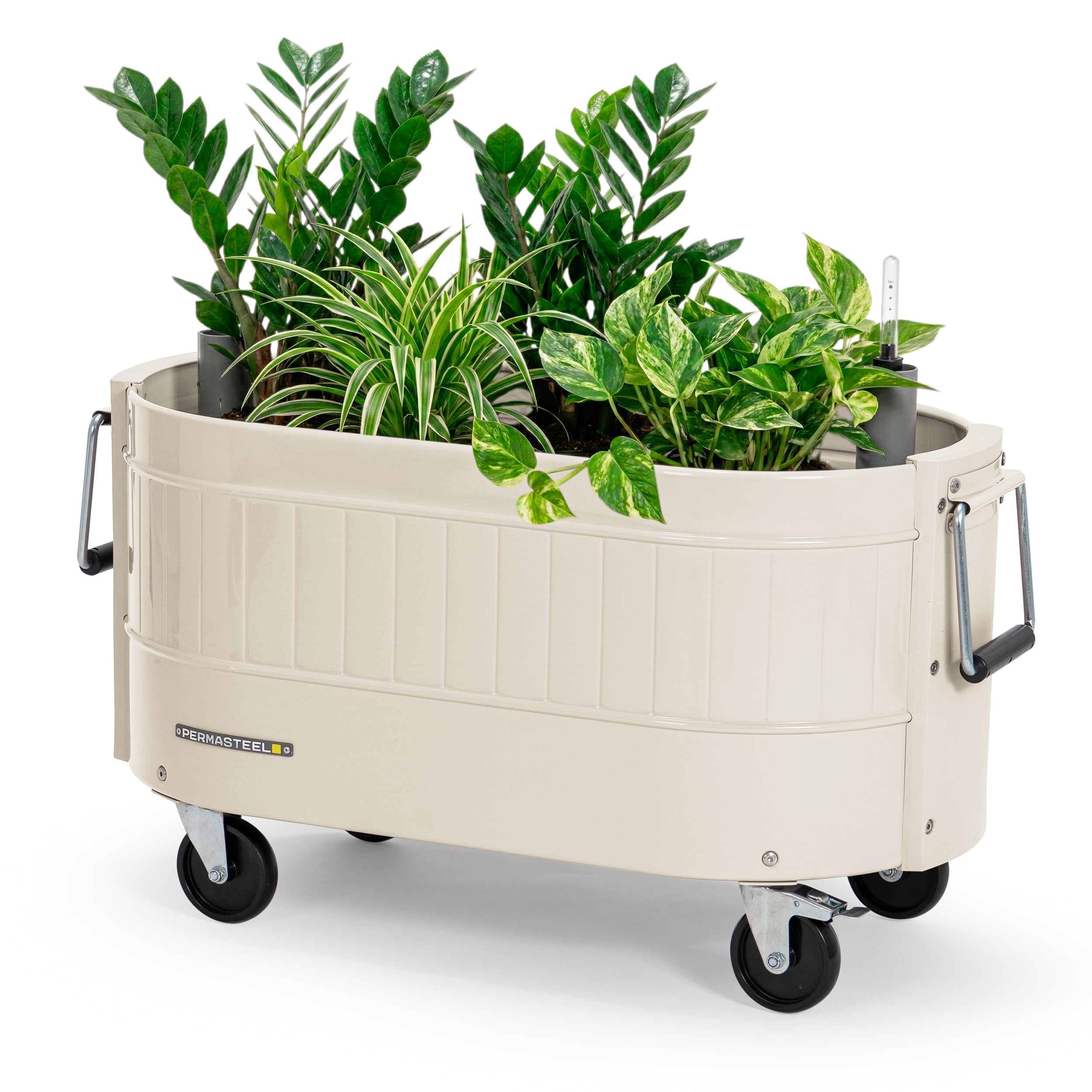 Permasteel Self-Watering Garden Bed, Rolling Planter for Vegetables ...