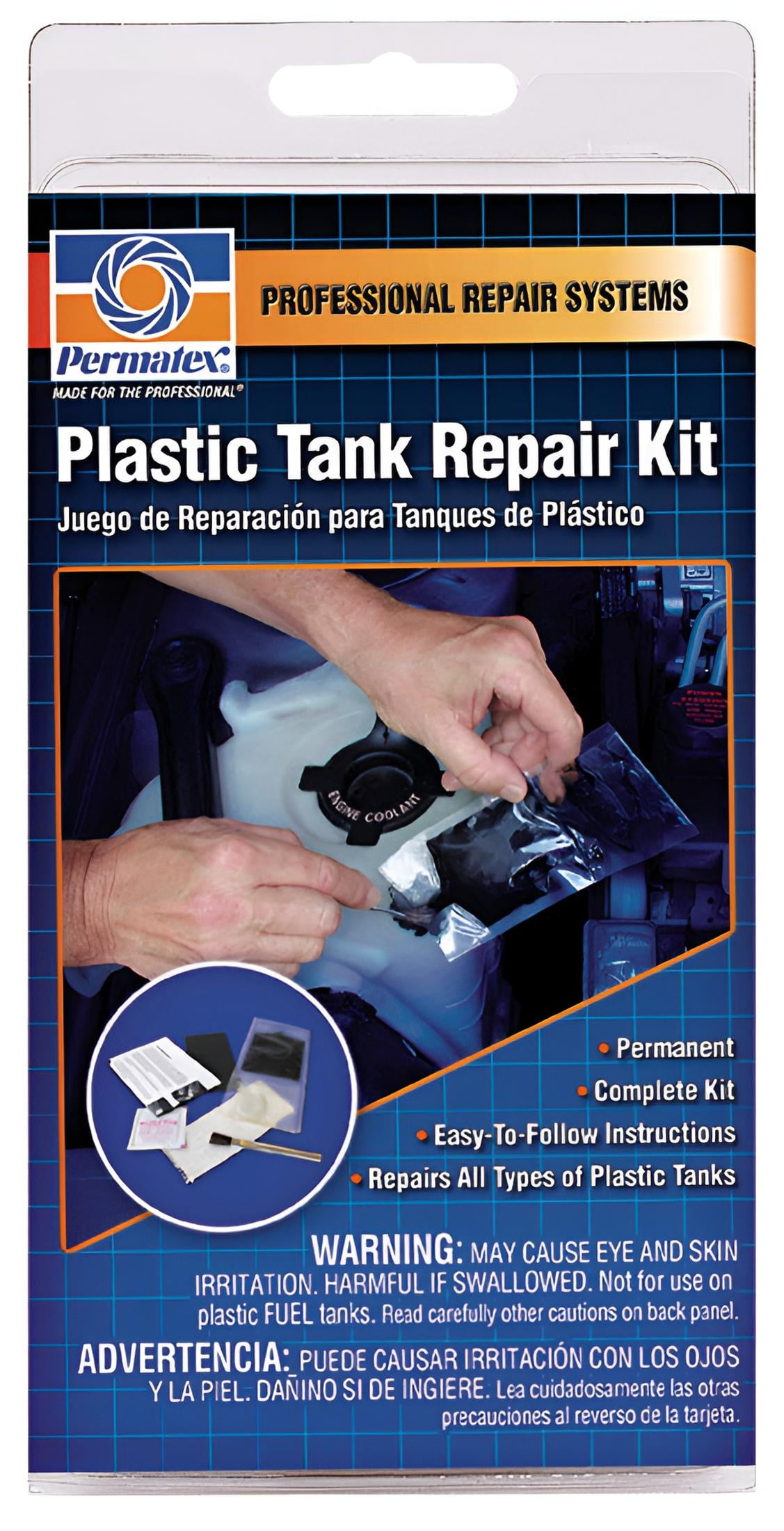 Permatex 09100 Leak Fixer, Plastic Tank Repair Kit for Cars, Trucks ...