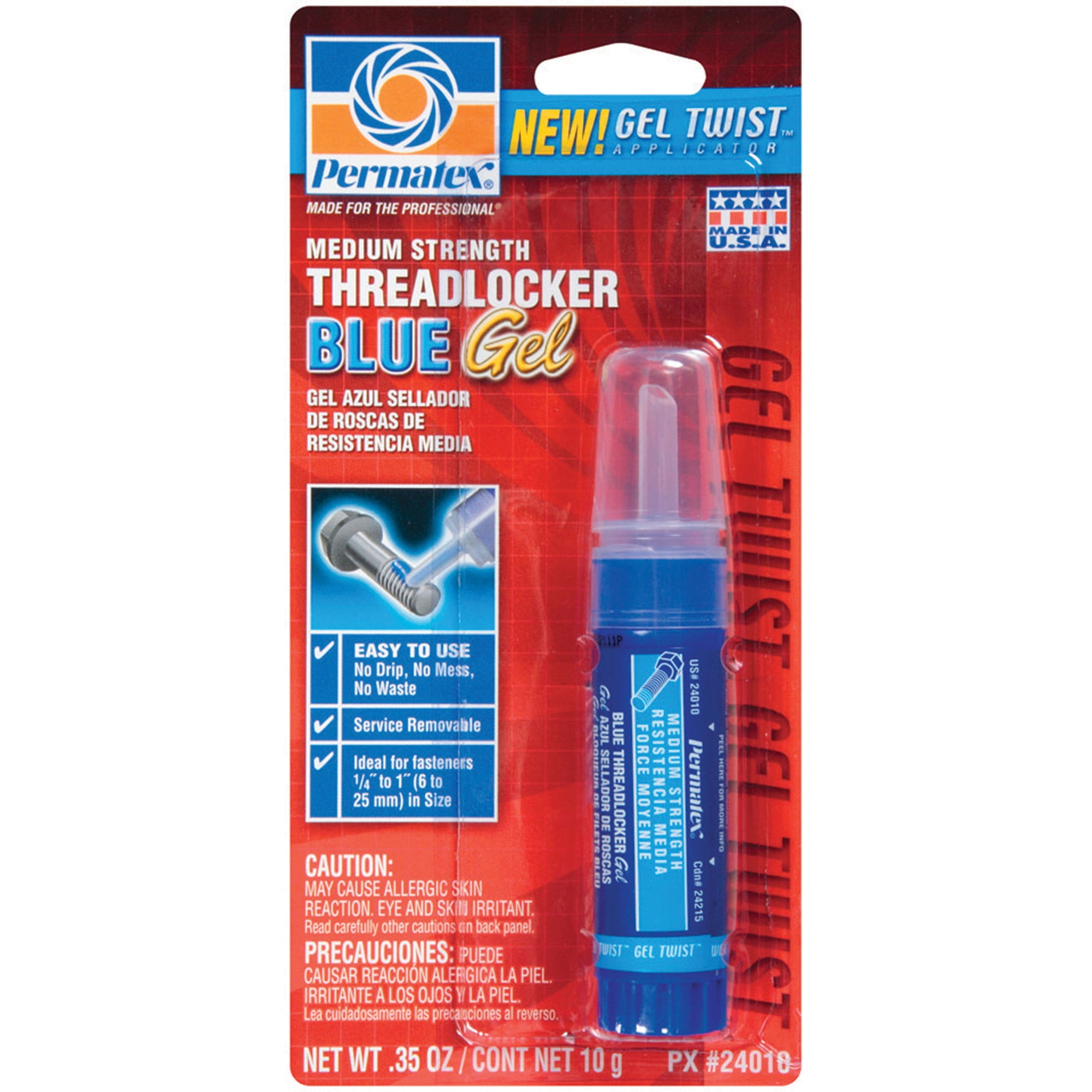 Spray Nine 24010 Permatex Threadlocker Blue Gel - Walmart.com