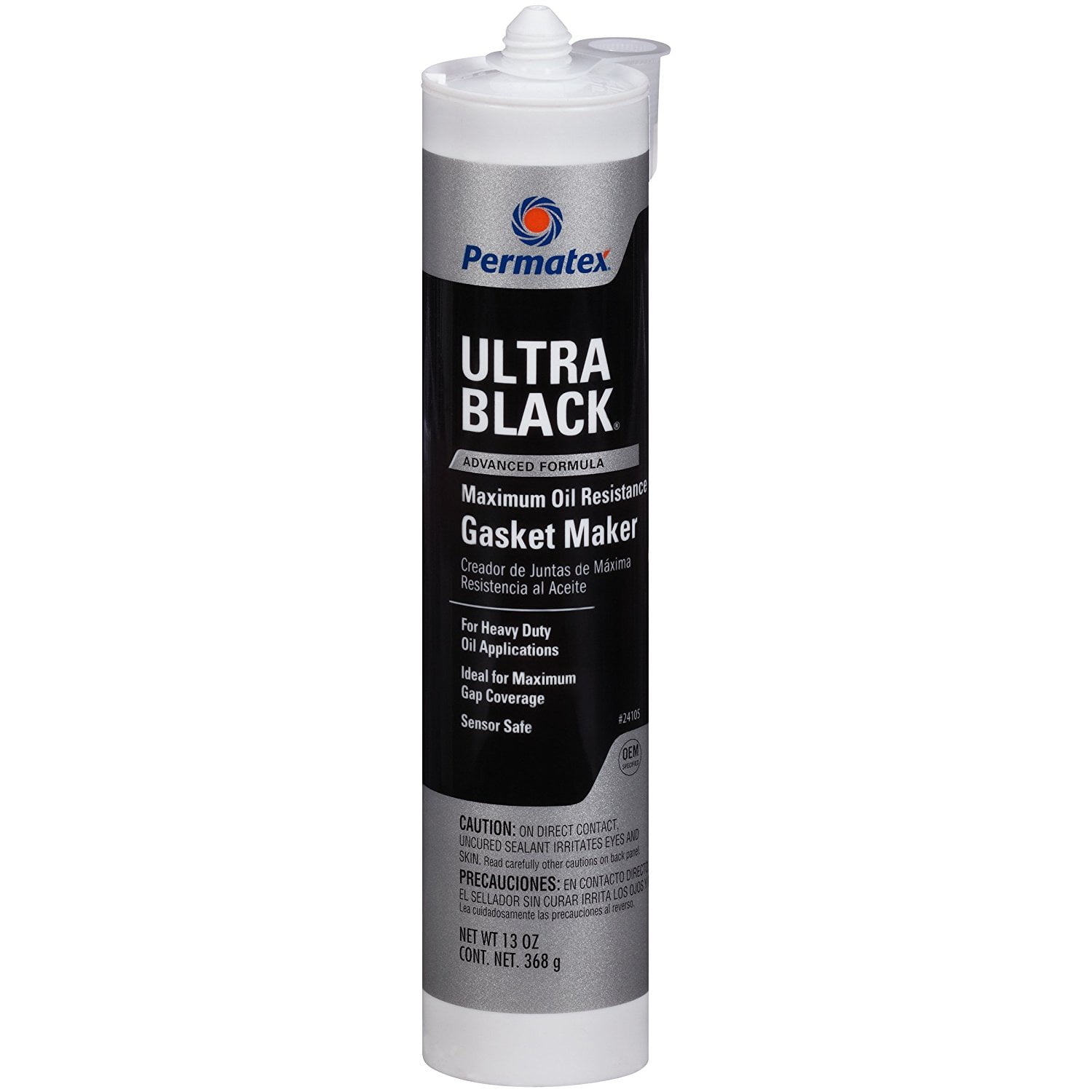 Permatex 24105 Ultra Black Oil Resistant Silicone Gasket Maker - 13 Oz ...