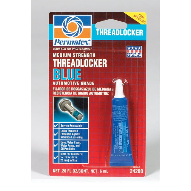 Permatex 24200 Threadlocker BLUE - 6 mL Tube - Walmart.com
